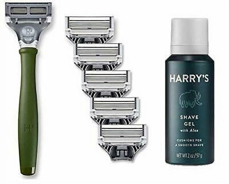 Harry's Men's Razor with Shaving Gel 2 oz (Green) - Walmart.com