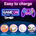 HEQUSigns Gaming Neon Sign Game On LED Wall Decor for Game Room Teen ...