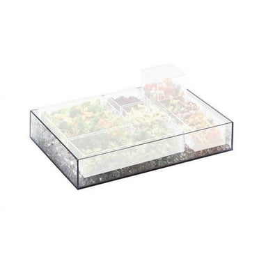 Durham 111-95 Gray Cold Rolled Steel Large Scoop Box, 18" Width x 3 ...