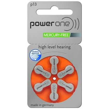 Powerone Hearing aid Batteries Size 13 (60 Pack) - Walmart.com