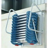 Telescopic Folding Ladder Blue Interlayer Small Wall Hanging Aluminum ...