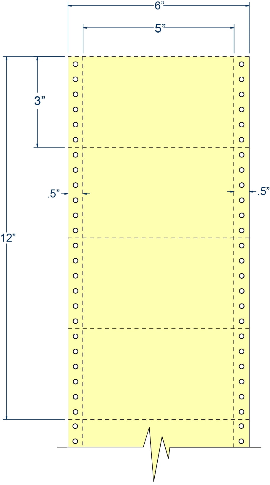 Compulabel 210251, Continuous 5 X 3 Yellow Index Card Pin Fed - Walmart.com