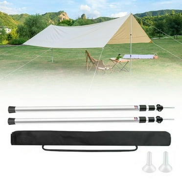 Adjustable Tent Poles for Camping Set of 2, Viaky Telescoping Aluminum ...