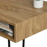 Caffoz Home Office Computer Hairpin Leg Desk with Drawer, Oak - Walmart.com