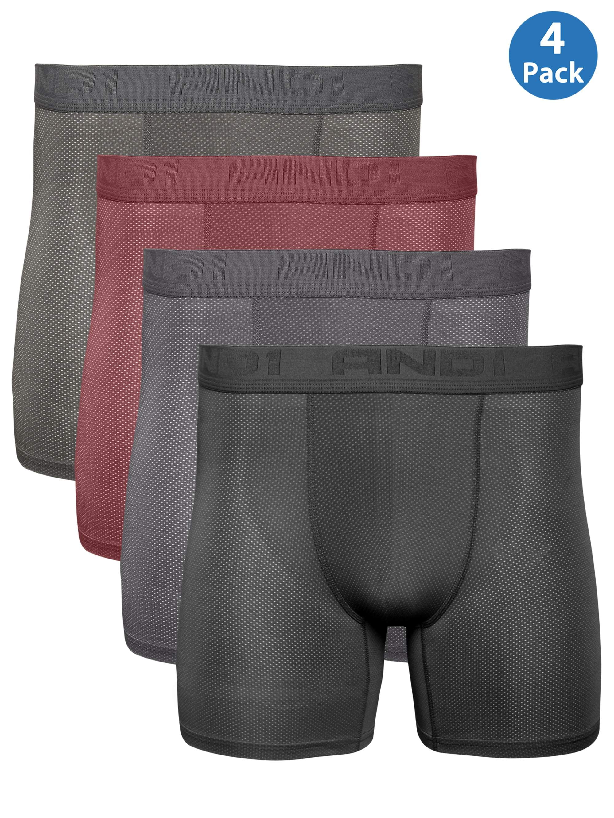 AND1 Men's Proplatinum Boxer Brief, 4 Pack - Walmart.com