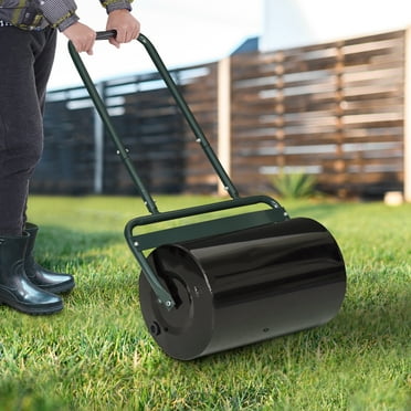 "Costway Steel Manual Hand Push Lawn Roller, 16""x 20"", Water-filled ...