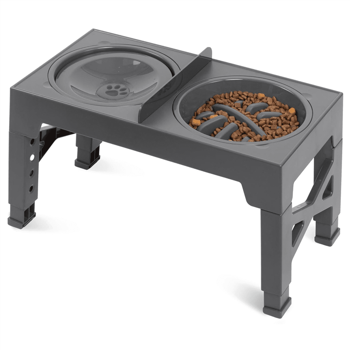 Click here for Unbranded Raised Dog Bowl With Slow Feeder Dog Bow... prices