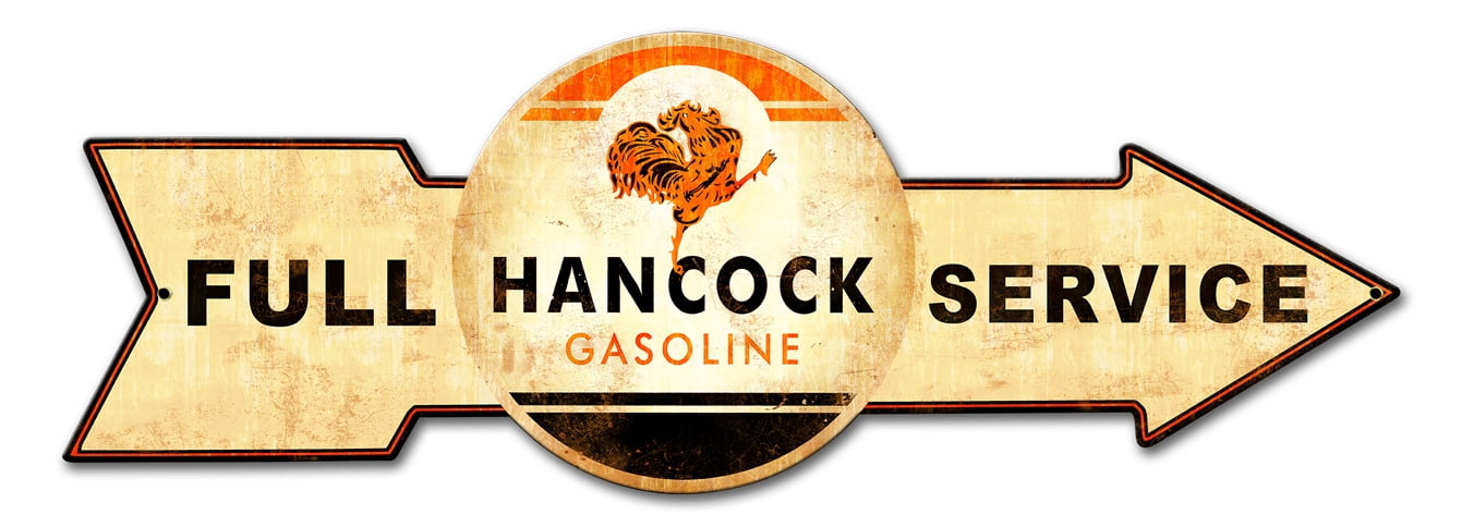 Full Service Hancock Gasoline “Made in the USA with heavy gauge steel ...