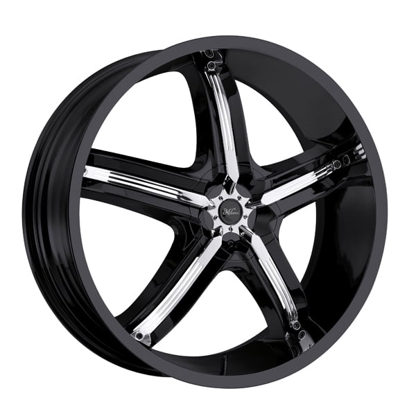 18 Inch Milanni 459 BelAir 5 18x7.5 5x114.3/5x120 +18 Black/Chrome ...