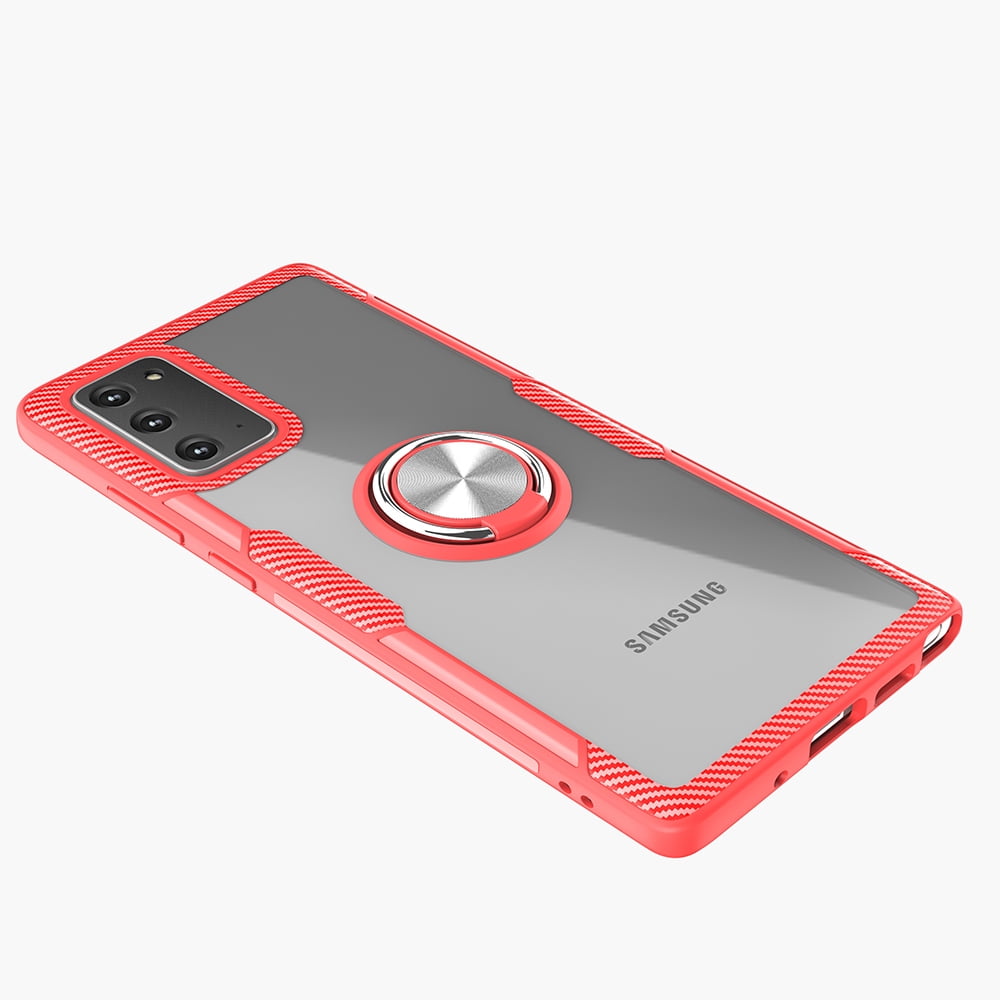 Galaxy Note 20 Case, Allytech Crystal Clear Back Cover with Ring Holder ...