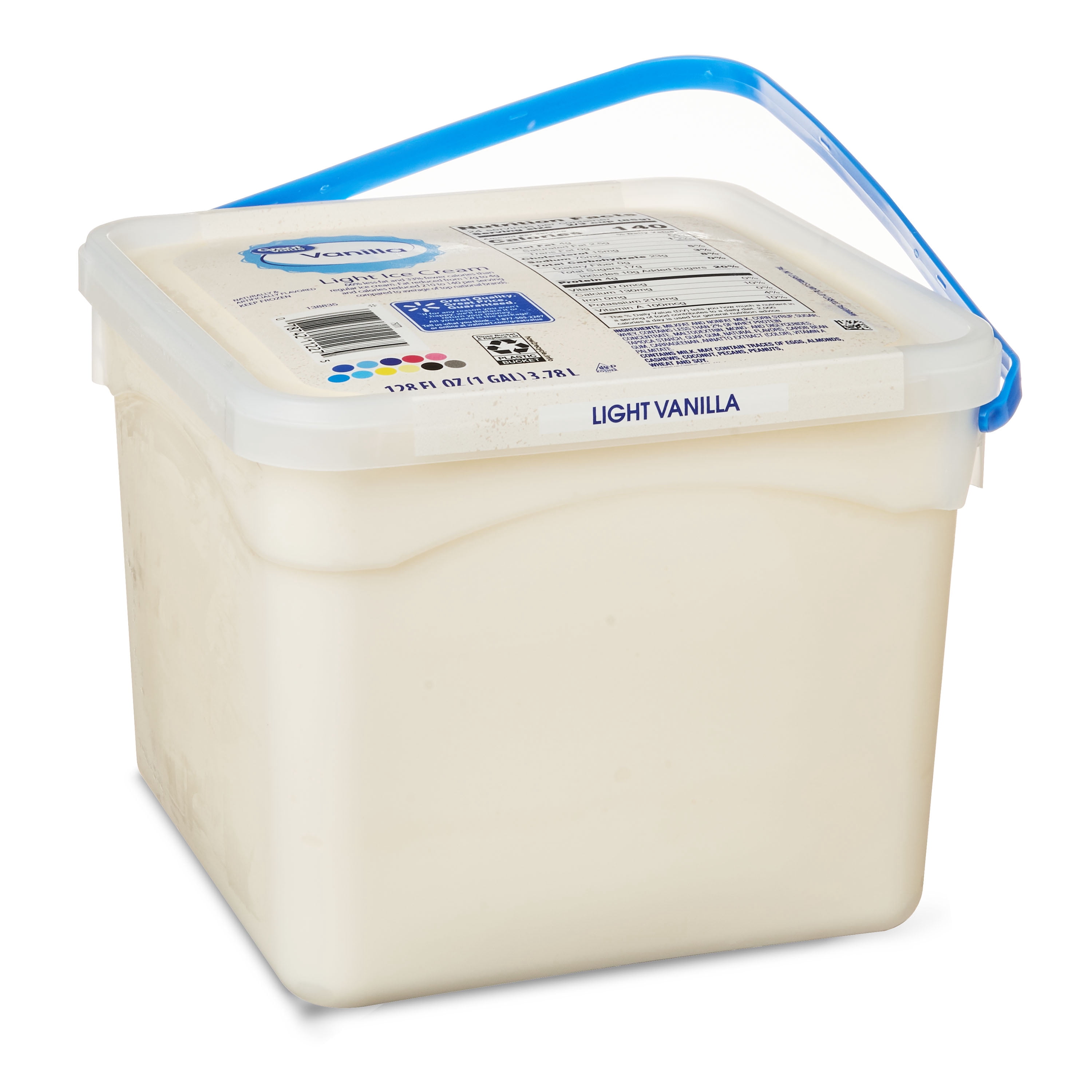 Great Value Light Vanilla Ice Cream 1 Gallon Pail Walmart Great Value Light Vanilla Ice Cream 1 Gallon Pail Walmart
