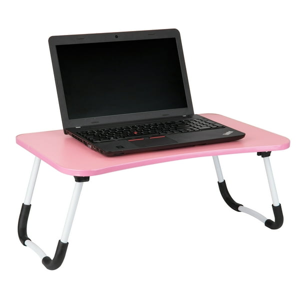 Mind Reader Foldable Bed Tray, Lap Desk with Fold-Up Legs, Freestanding ...