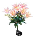 CHENjy Solar Lights Outdoor Lily Flowers 7 Head LED Garden Decor ...