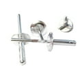 Mill Exploding Pop Rivets 3/16" Tri-Fold Medium Aluminum Head Steel ...