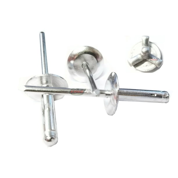 Mill Exploding Pop Rivets 3/16" Tri-Fold Large Head Aluminum Mandrel ...