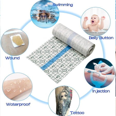 Waterproof Bandage Transparent Shower Medical Plaster Roll Stretch ...