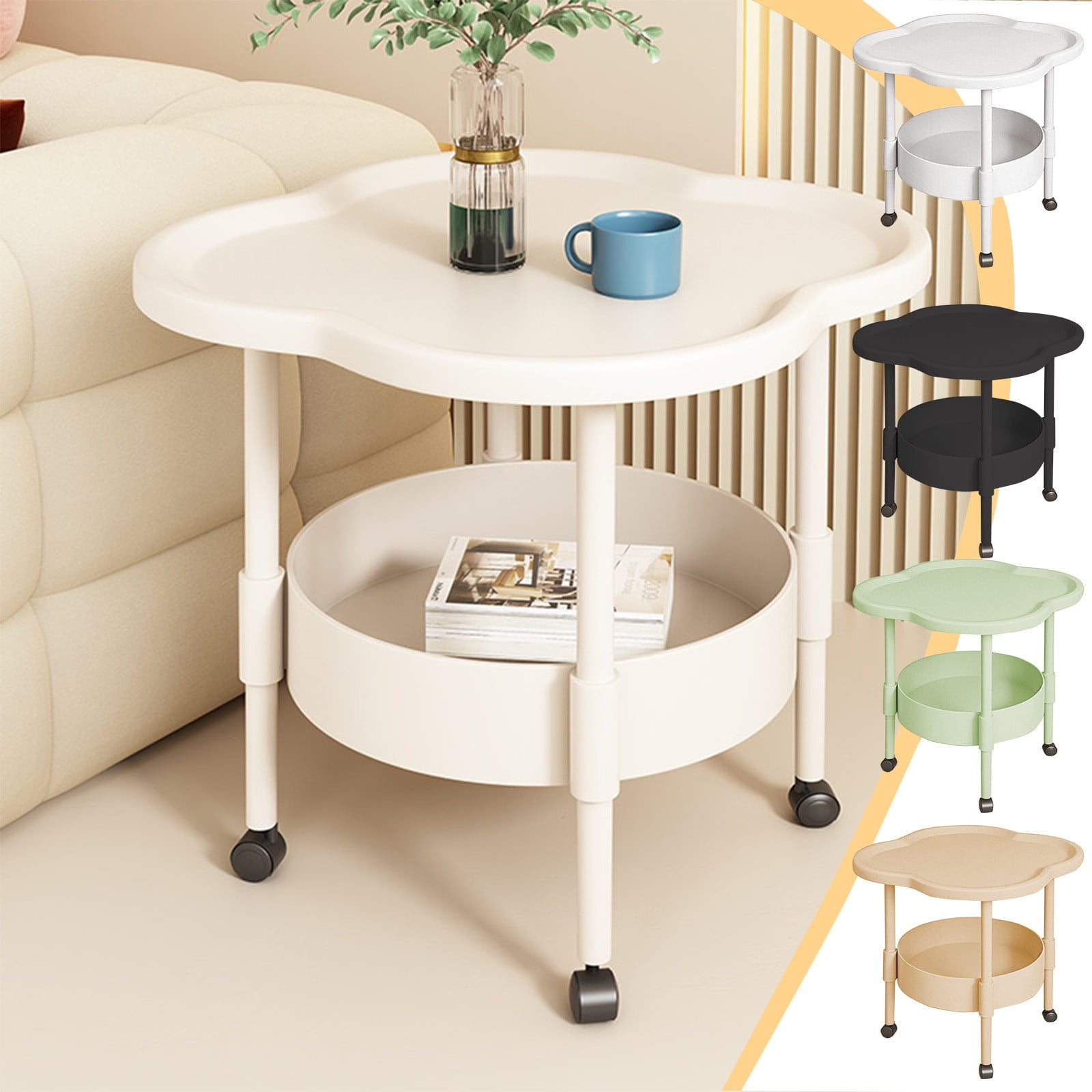 Click here for Sentmoon Small Side Table Side Table Wheeled Mini... prices