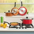Moss & Stone 4 Peice Pots & Pans Set Nonstick Cookware Set, Aluminum ...