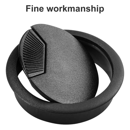 10pcs Desk Cord Grommet ABS Computer Cable Hole Cover Movable Round ...