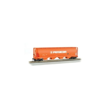 Bachmann N Scale Train 4-Bay Cylindrical Bay Hopper Gov't of Canada Red ...