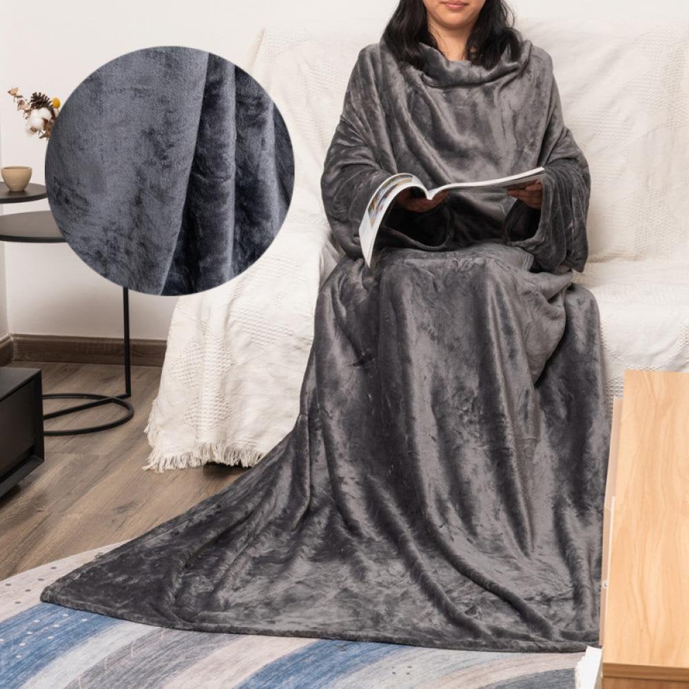 Click here for Generic Wearable Fleece Blanket With Sleeves For A... prices