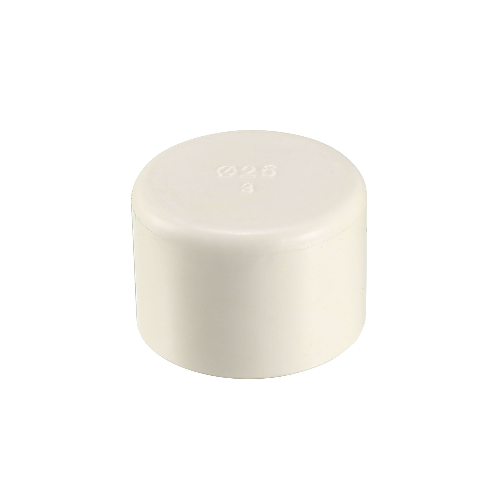 25mm PVC Pipe Cap Fitting, Slip End Caps DWV(Drain Waste Vent) White 2 ...