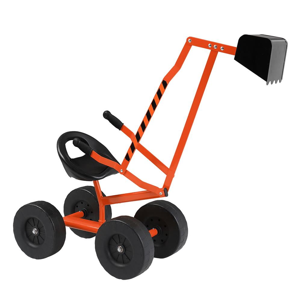 UBesGoo Children Sand Digger Ride-On Excavator with Wheels for Backyard ...