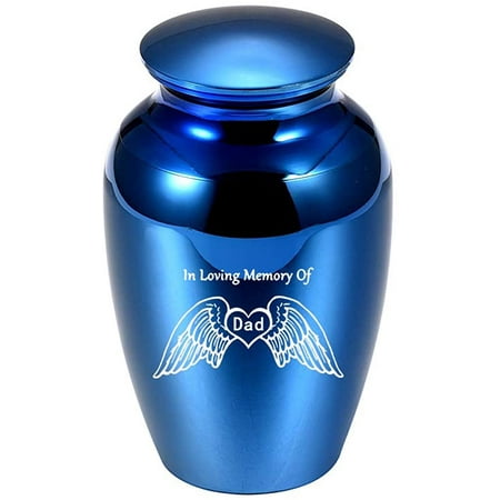 Engraved Angel Wing Keepsake Urns - Ashes Funeral Small Cremation Urn ...