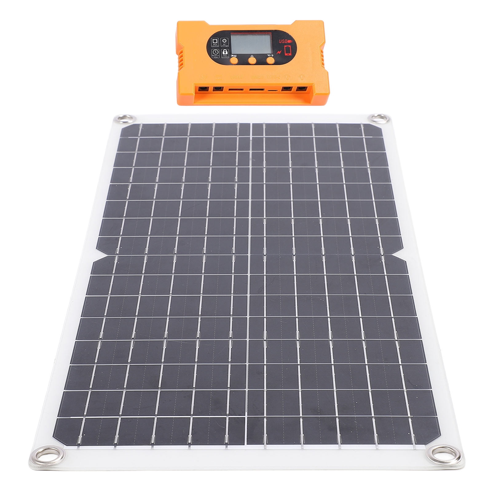 Conjunto de Paneyes Solares, Cargador Solar 17W 100A 18V Portátil ...