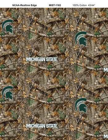Michigan State REALTREE CAMO cotton fabric-Sold by the yard - Walmart.com