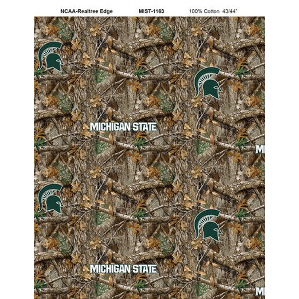 Michigan State REALTREE CAMO cotton fabric-Sold by the yard - Walmart ...