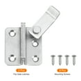 Uxcell 2Pack 45mm Stainless Steel Flip Gate Latch Door Slide Bolt Right ...