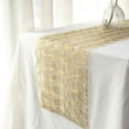 Efavormart 12”X108" Metallic Gold Non-Woven Fiberweb Polyester Table ...