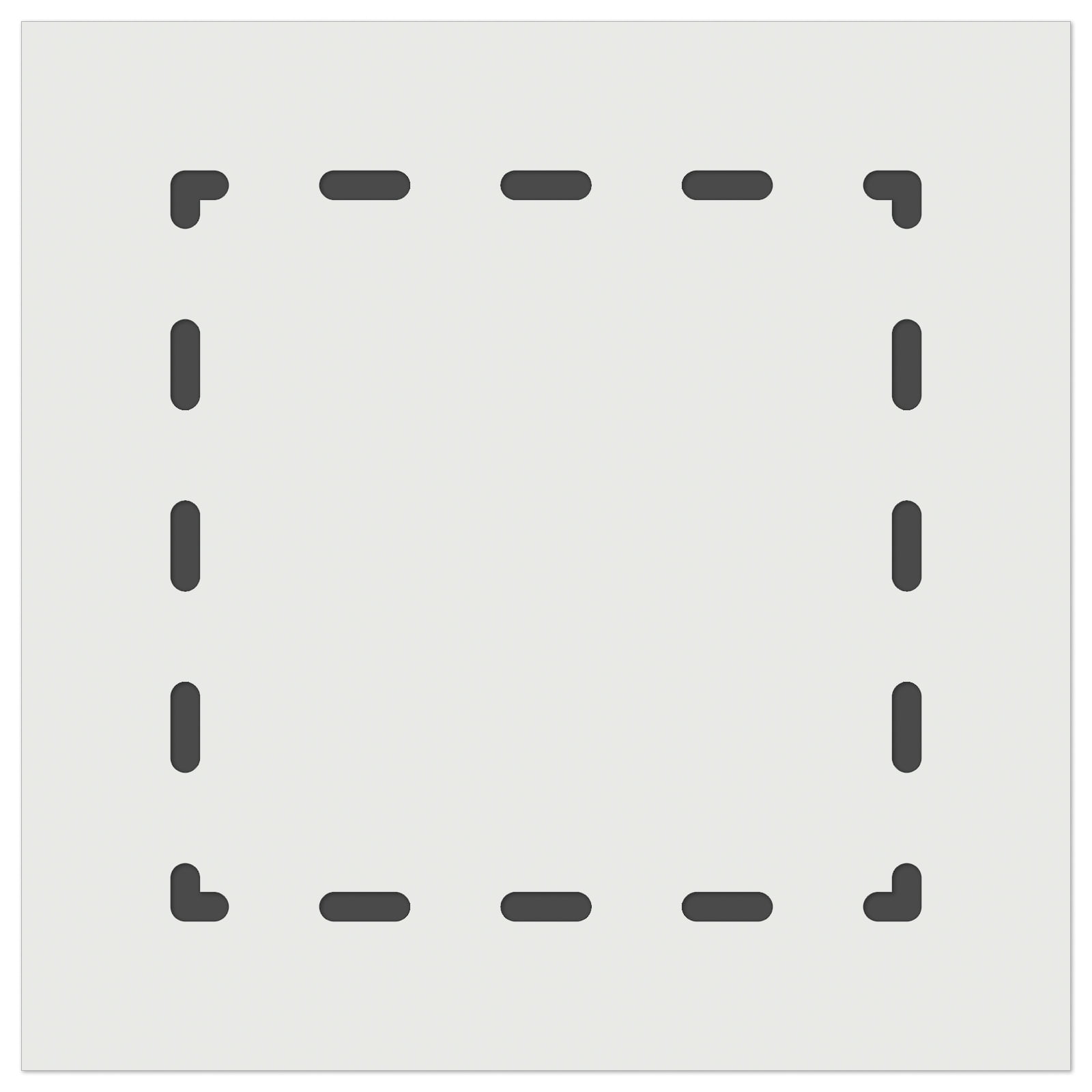Dashed Square Outline DIY Cookie Wall Craft Stencil - 3.5 Inch ...