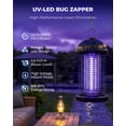 Electric Bug Zapper Outdoor, Mosquito Killer Lamp, Hanging Waterproof ...