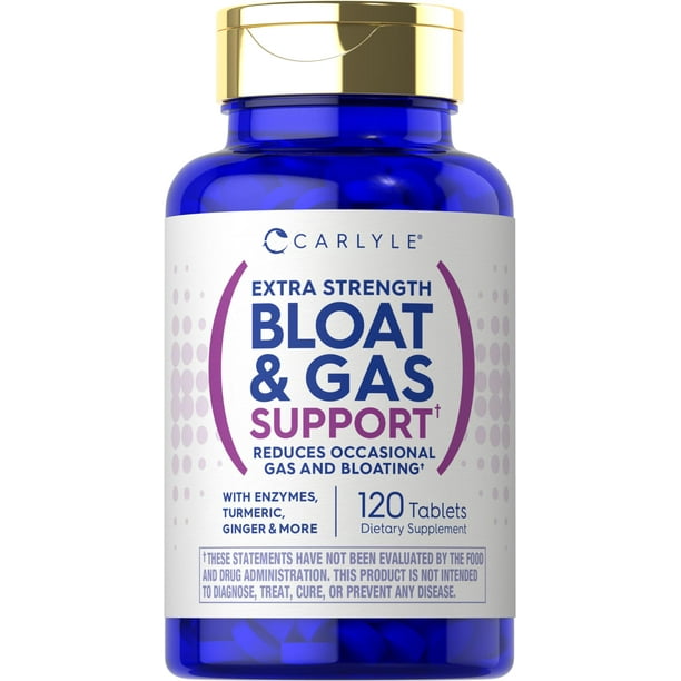 Suplemento Carlyle Bloat & Gas Support 120 comprimidos | Walmart en línea