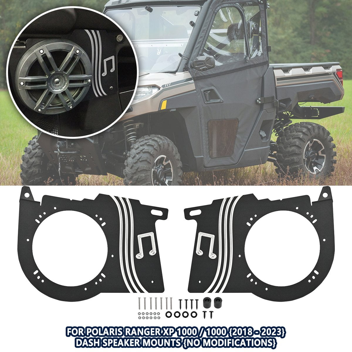 Click here for Alltimes Dash Speaker Mounts For Polaris Ranger Xp... prices