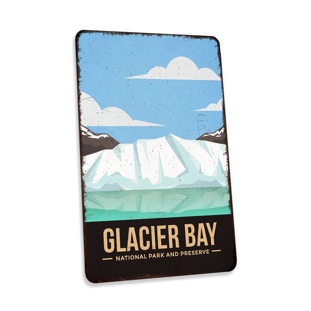 Glacier Bay National Park Sign Vintage Looking Decorative Signs Home ...