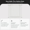 BalanceFrom Easy Walk-Thru Safety Gate for Doorways and Stairways with ...