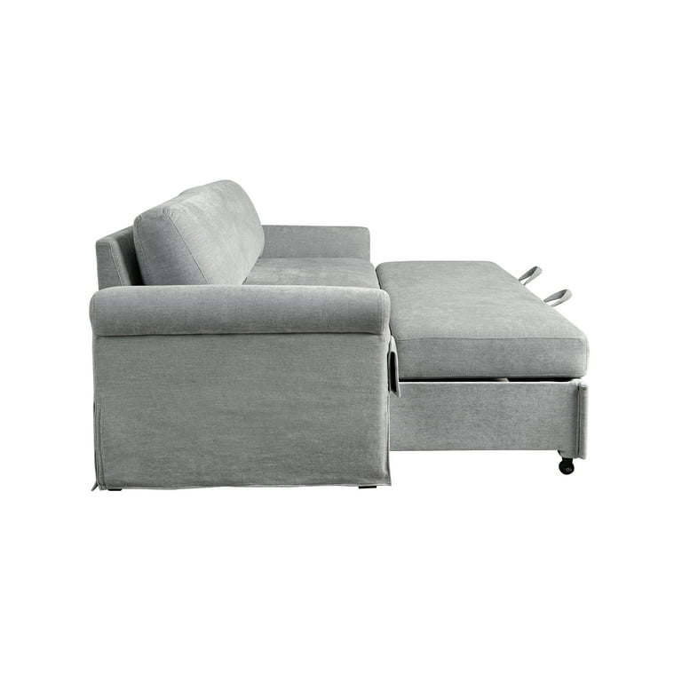 Serta Mayflower Convertible Sofa Light Grey