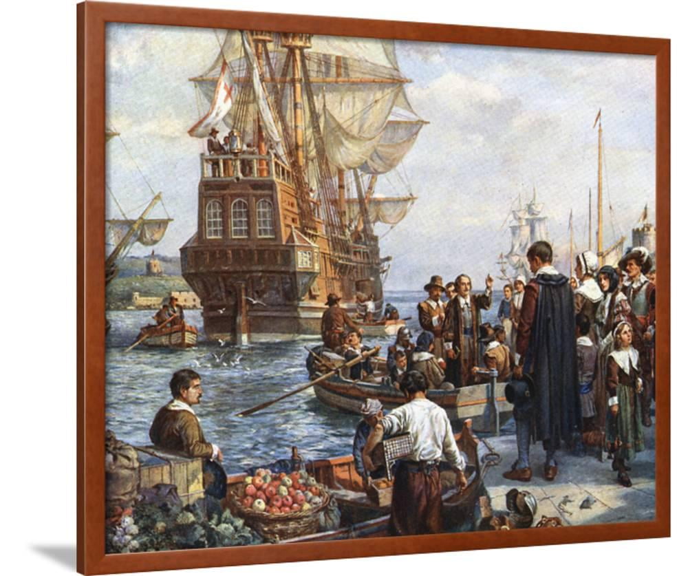 Mayflower Ship Painting