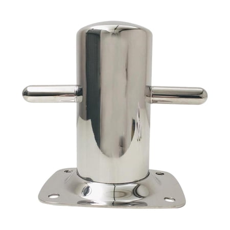 316 Stainless Steel Marine Post Bollard Mooring Cleat W/ Rectangle Base ...