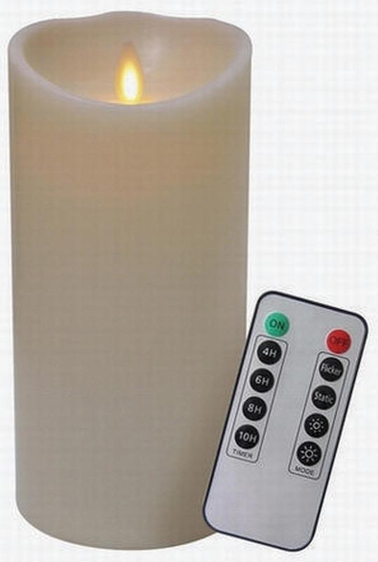Veraflame E03569B-I Moving Flame LED Candle, 7 in H, Ivory - Walmart.com