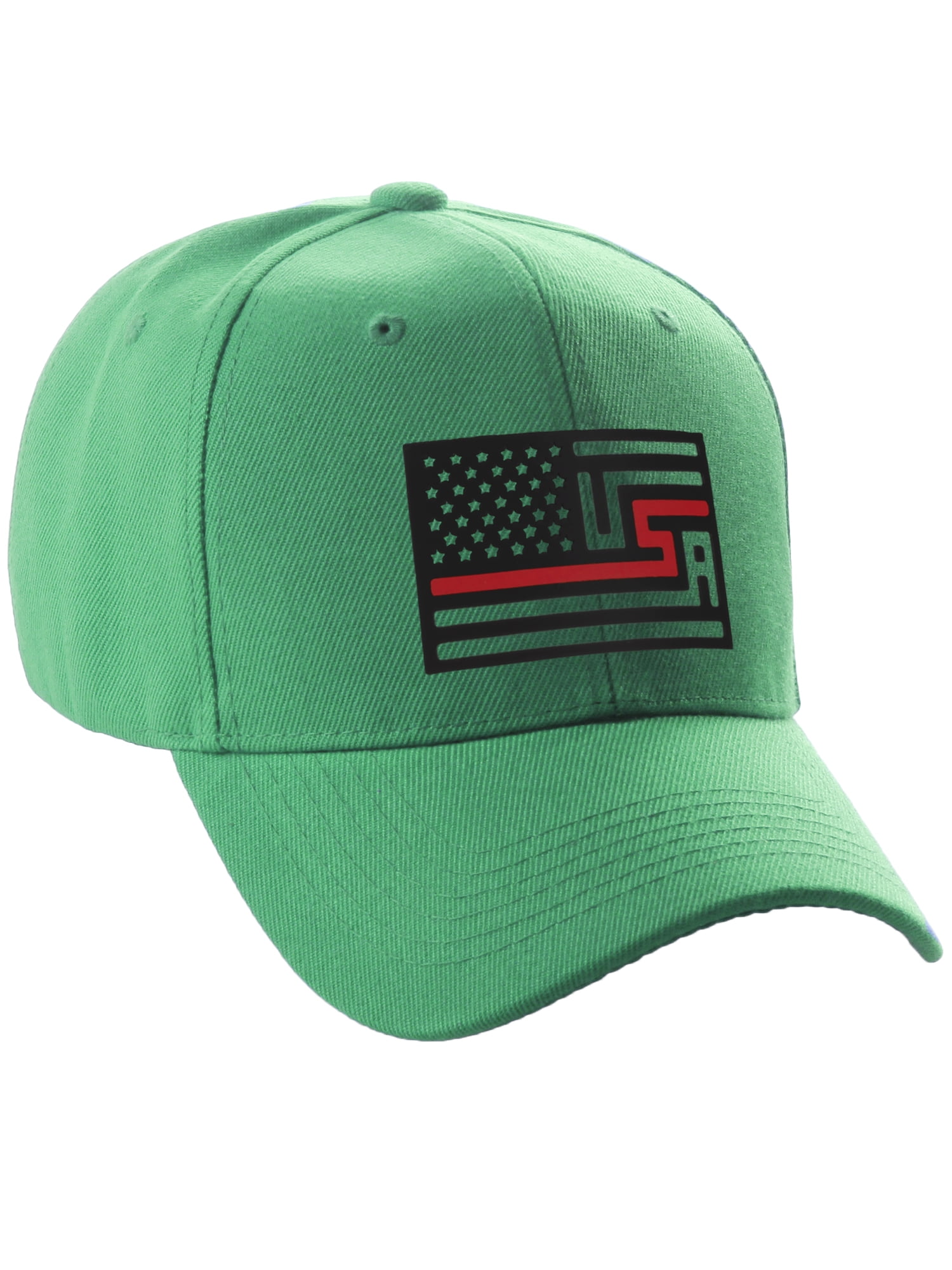 USA Redesign Flag Thin Red Blue Line Classic Baseball Hat Remembering ...