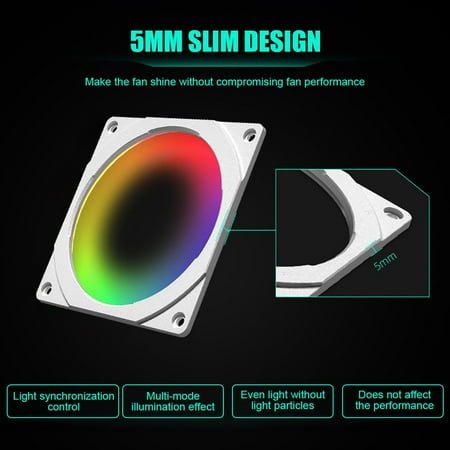 Jinveno Phanteks Halos 120/140mm ARGB Fan Aperture PC Case Synchronous ...