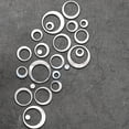 CaraMart Hollow Circle Acrylic 3D Wall Sticker for Bedroom and Living ...