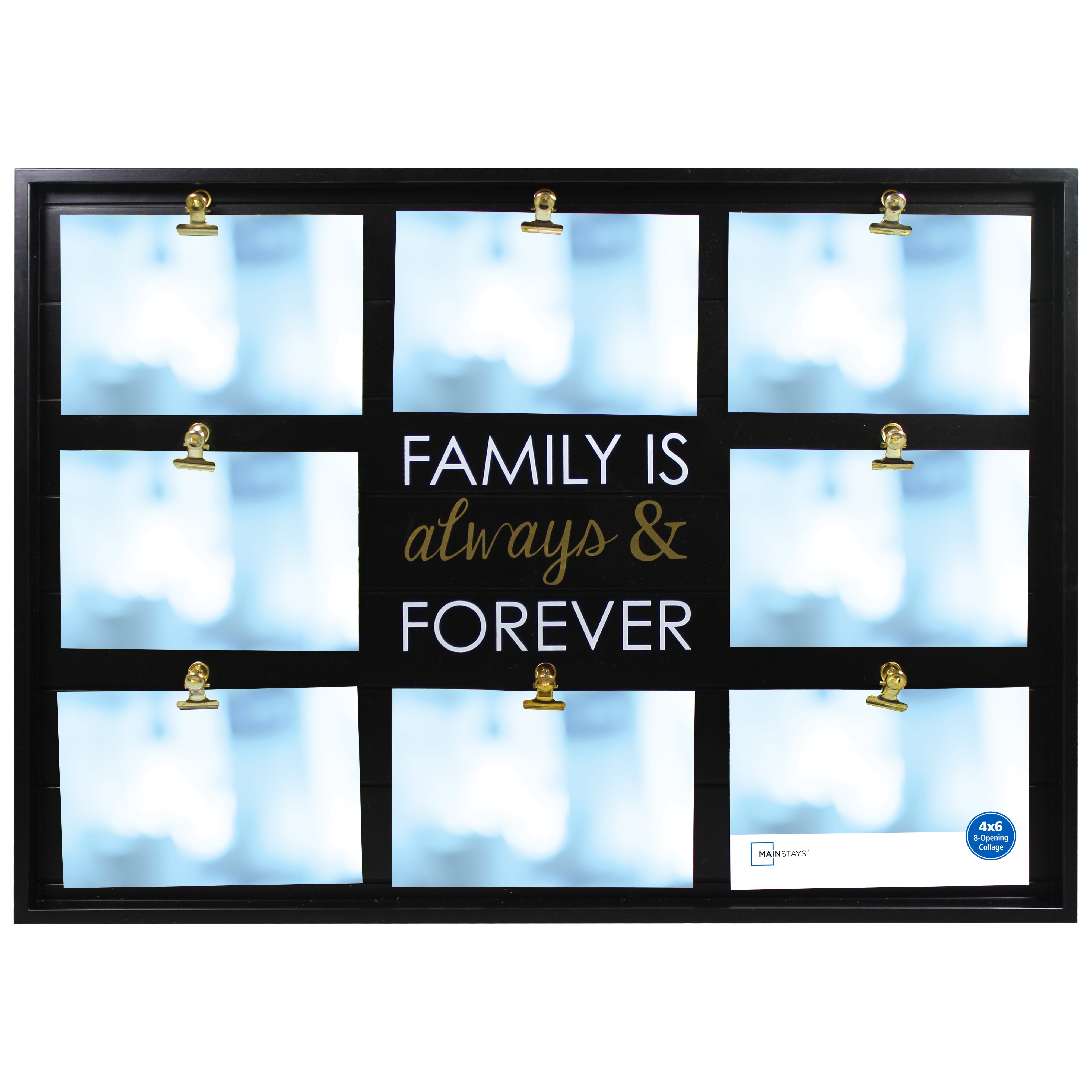Mainstays Plank 8-opening Black Collage Frame – BrickSeek