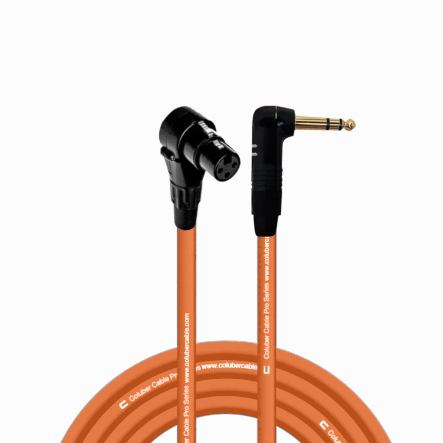 Coluber Cable Balanced Right Angle XLR Female to Right Angle 1/4" TRS 3 ...