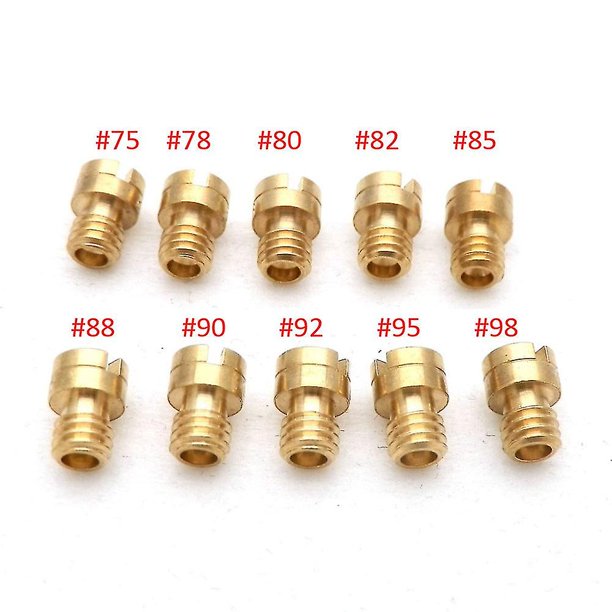 Paquete de 10 piezas 4mm Jet principal M4 Compatible Gy6 50cc 139qmb ...