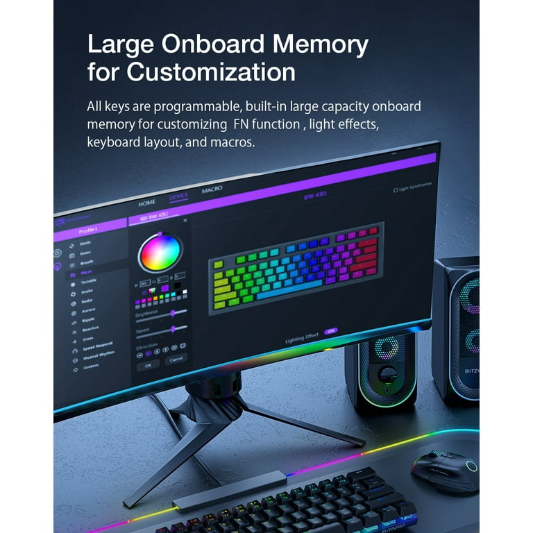 Havit KB380L Gaming Wired RGB Mechanical Keyboard, Mouse, 47% OFF